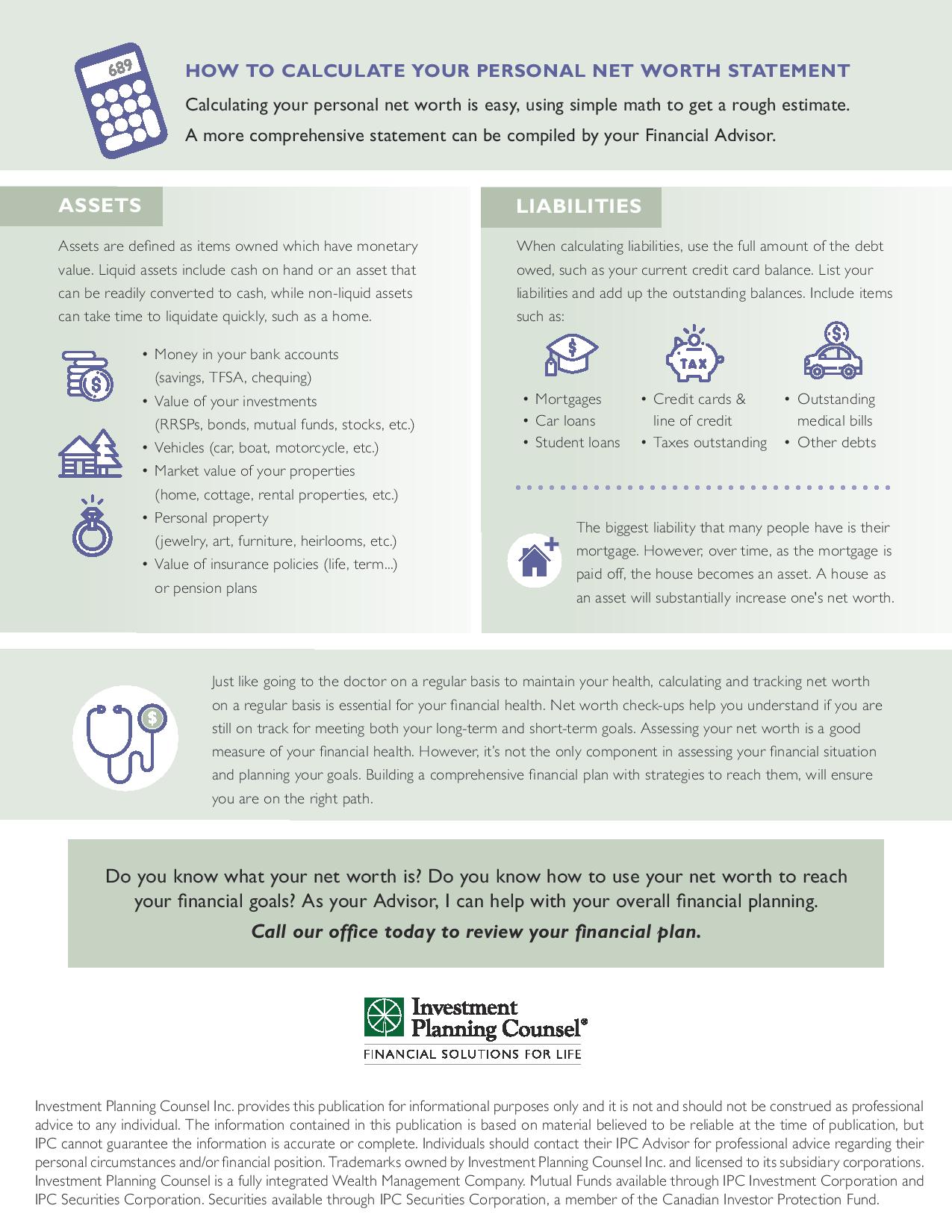 Understanding your Net Worth : Tanner Financial Services Understanding your Net Worth : Tanner Financial Services